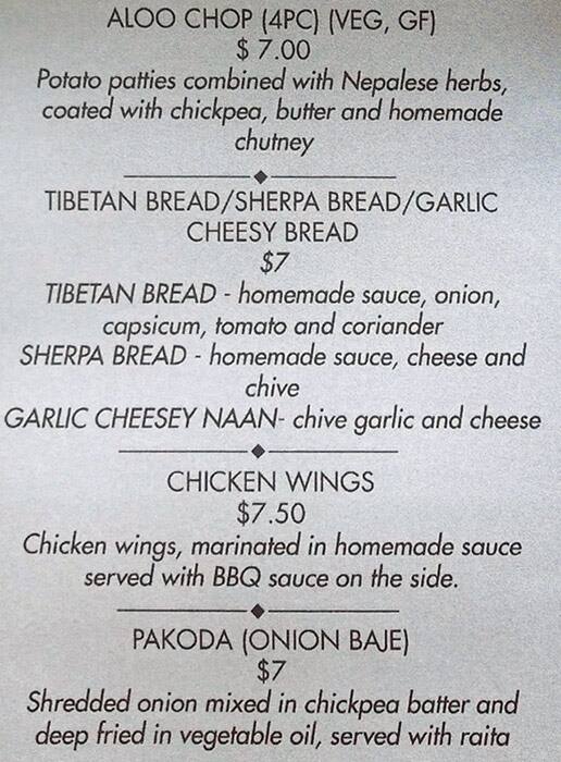 Menu at Tibetan Kitchen - Toowong restaurant, Toowong, Toowong Village ...