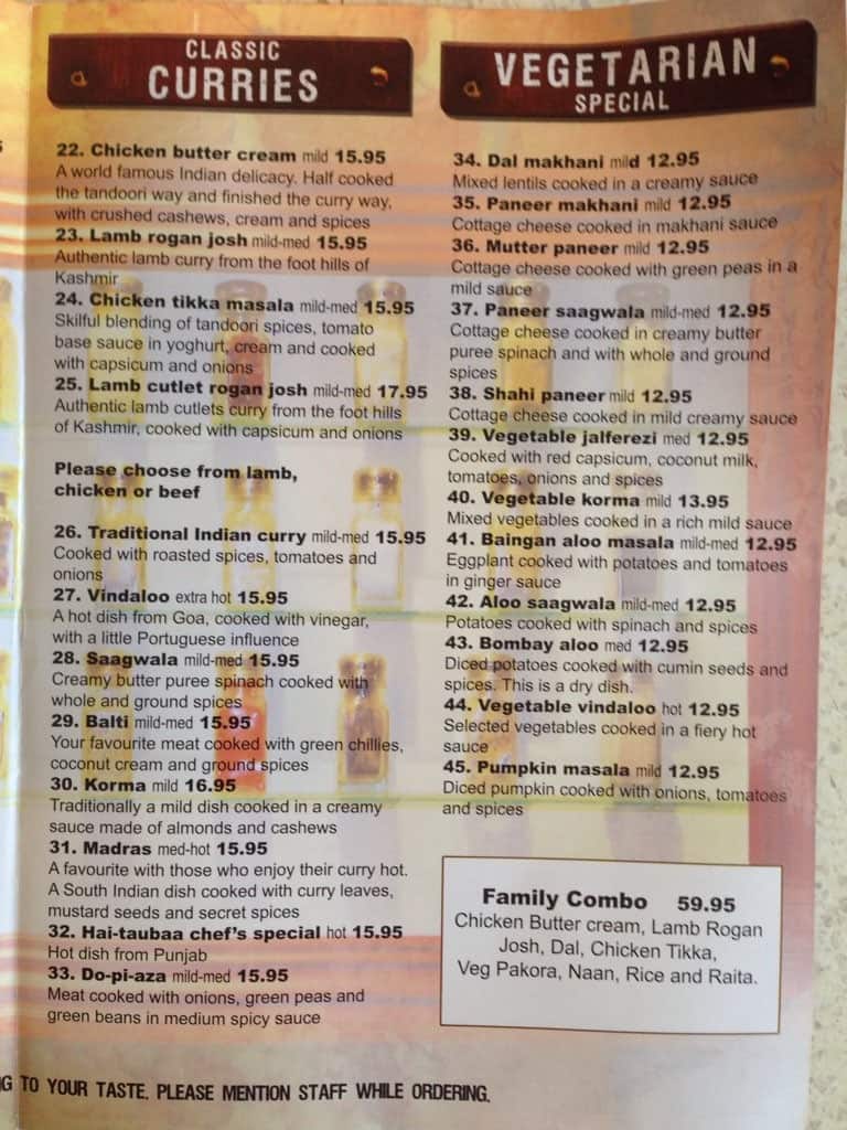Menu at Desi Grill Bairnsdale restaurant, Bairnsdale