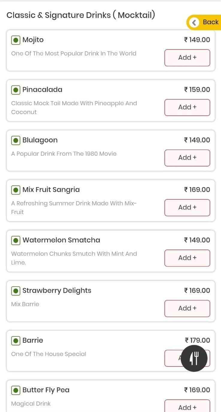 Menu of Kukdi Chopdi, Piplod, Surat