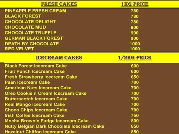 Menu at Cue Cafe, Pune, opt Park Springs society gate