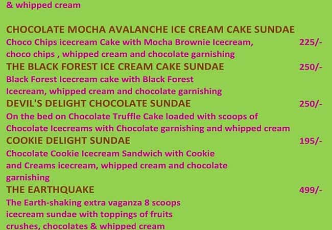 Menu at Cue Cafe, Pune, opt Park Springs society gate