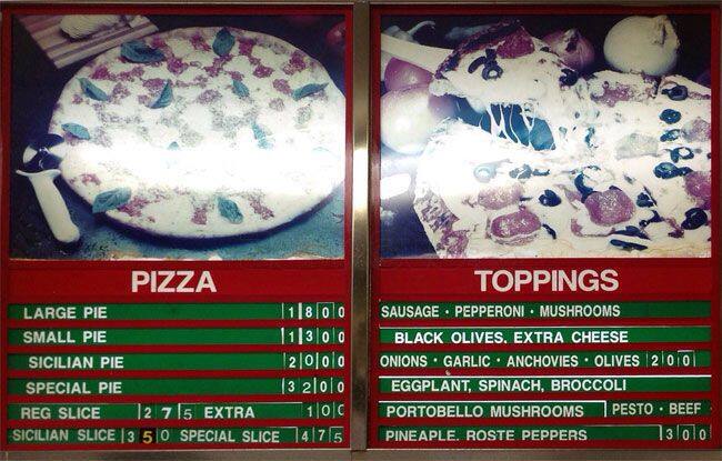 Menu at Anna Maria Pizza & Pasta pizzeria, New York City