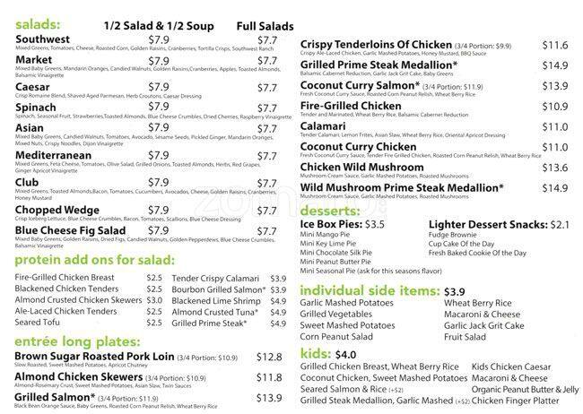 Fresh to Order Menu, Menu for Fresh to Order, Pineville, Charlotte ...