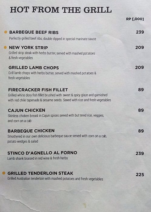 Menu at MONTEZUMA Rooftop Lounge restaurant, Tangerang