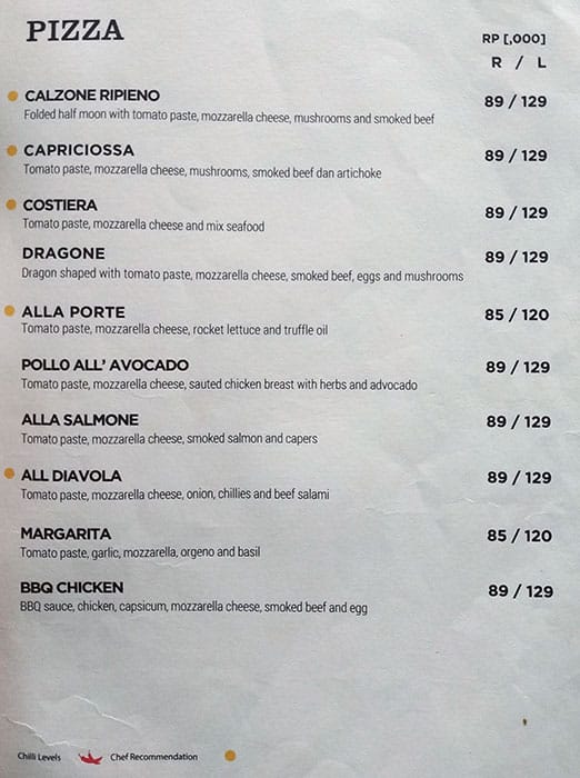 Menu at MONTEZUMA Rooftop Lounge restaurant, Tangerang