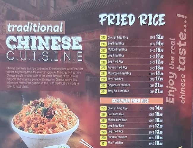 Menu at Tasty World Restaurant Impz, Dubai, Ground Floor