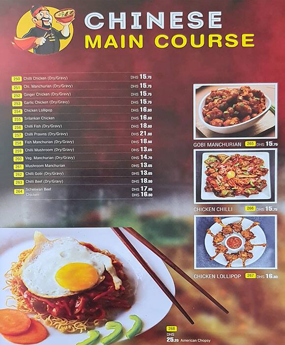 Menu at Tasty World Restaurant Impz, Dubai, Ground Floor