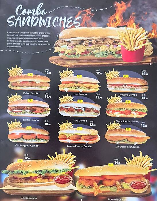 Menu at Tasty World Restaurant Impz, Dubai, Ground Floor