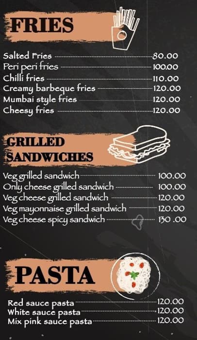 Menu of The Turf Cafe, Palghar, Mumbai