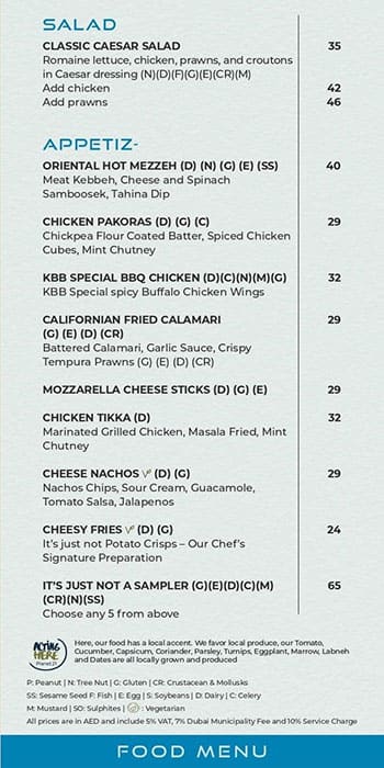 Menu at Le Burger (Dubai) restaurant, Dubai