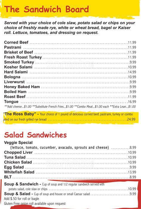 Menu at Deli News N.Y. Style Deli Restaurant, Dallas, Preston Rd #100