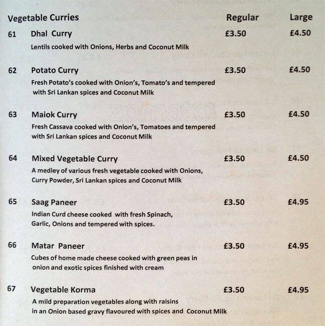 Menu at Rising Sun Restaurant & Hotel, Harrow, 138 Greenford Rd