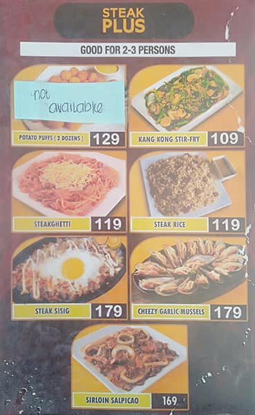 Menu at Slice N' Dice restaurant, Quezon City, M24J+8F2