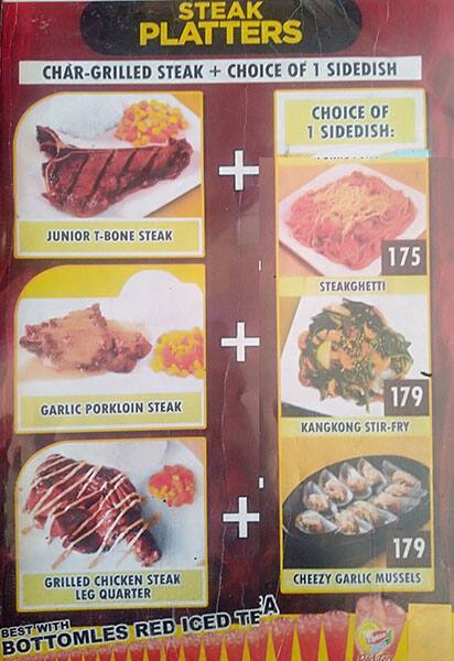 Menu at Slice N' Dice restaurant, Quezon City, M24J+8F2