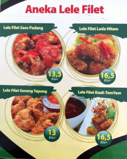 Carta del restaurante PECEL LELE IBU CINDY, Yakarta