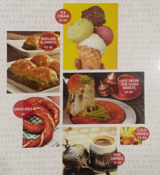 Menu at Maras Turka Ice Cream desserts, Dubai, Level 1