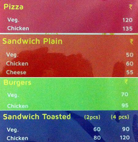 Fresh Choice Bakery Menu, Menu for Fresh Choice Bakery, MVP Colony ...