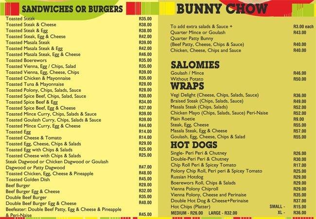 Golden Dish Menu, Menu untuk Golden Dish, Rylands, Cape Town - Zomato SA