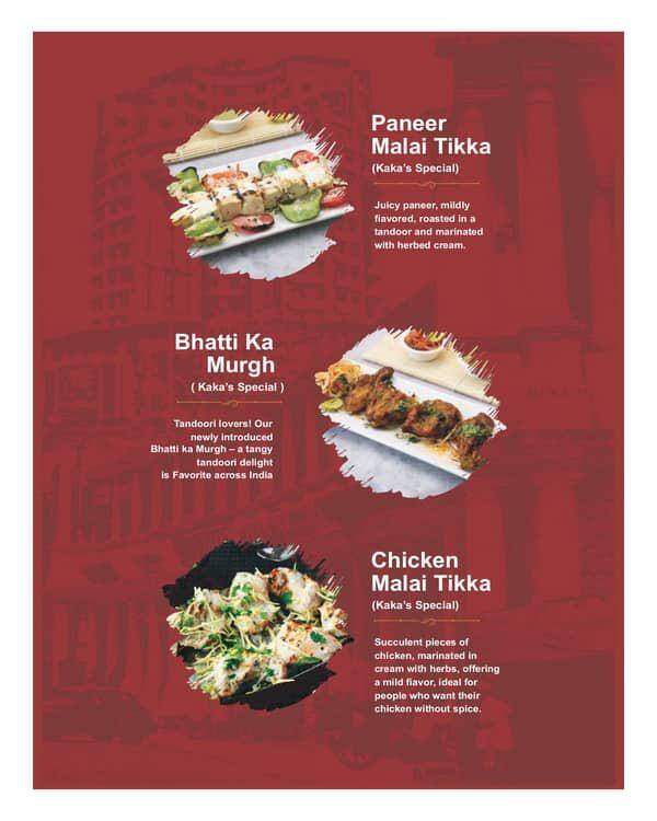 Menu of Kake Da Hotel Since 1931, Chi 4, Greater Noida