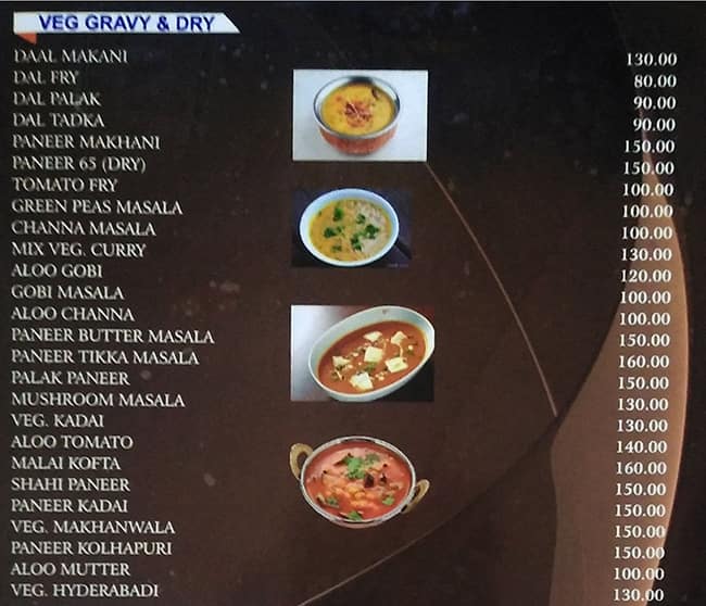 Menu at Food Palace, Bengaluru, No 123 Hotel New Food Palace 1'st Main ...