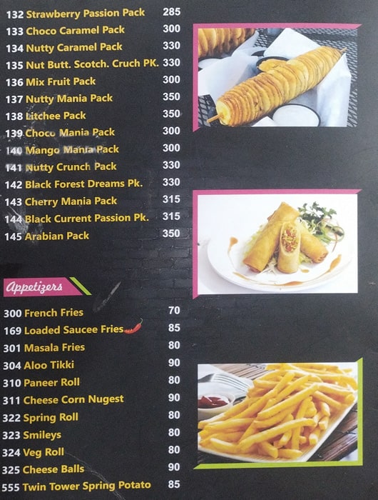 Menu at Lips, Chennai, A6