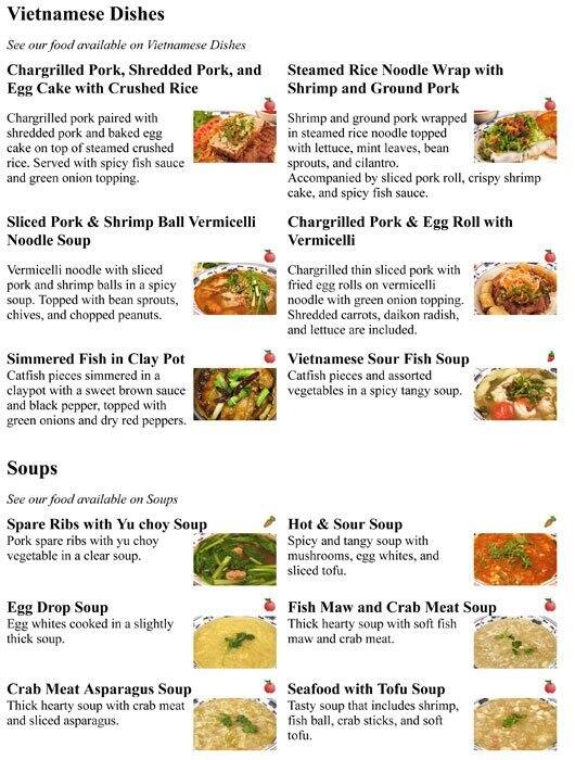 Menu at Tan Tan restaurant, Houston, Ranchester Dr