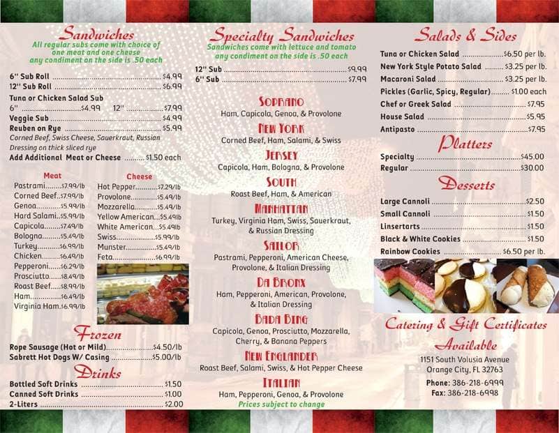 Italian Star Deli Sandwich Menu at Lucille Stone blog