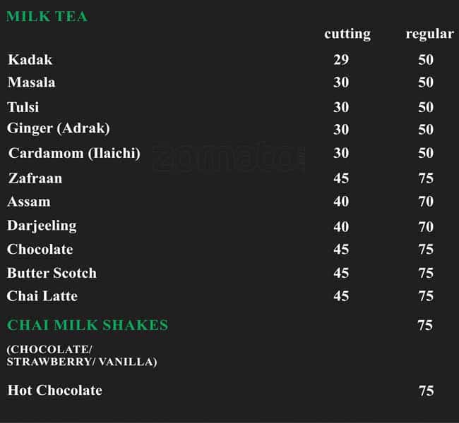Chai & More Menu, Menu for Chai & More, TT Nagar, Bhopal - Zomato