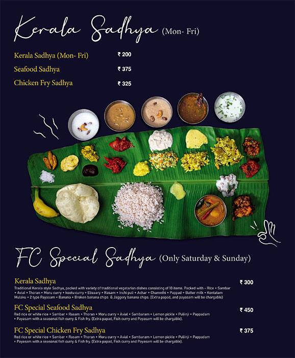 Menu at No.10 Fort Cochin - Seafood Restaurant in Indiranagar ...