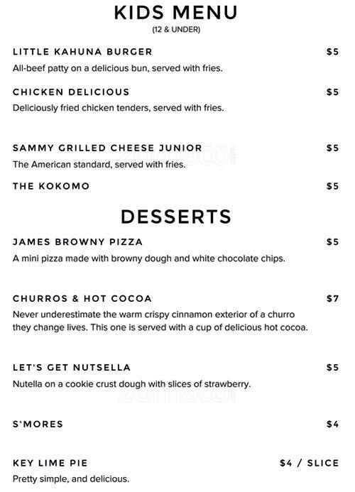 Menu at The Golden Pony pub & bar, Harrisonburg