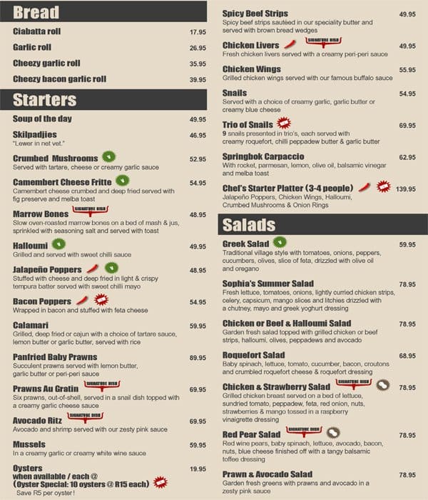Longhorn Full Menu