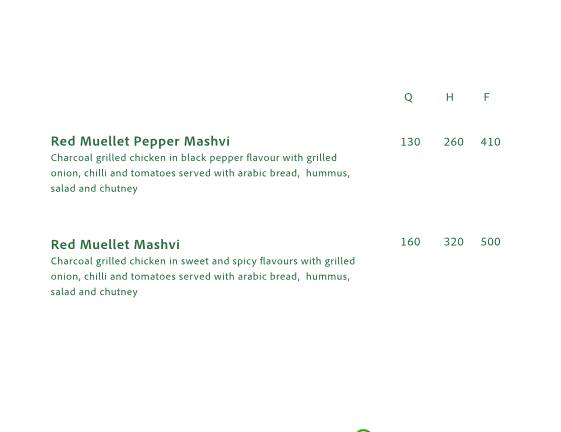 Menu at Pachamama - Art Cafe, Kochi