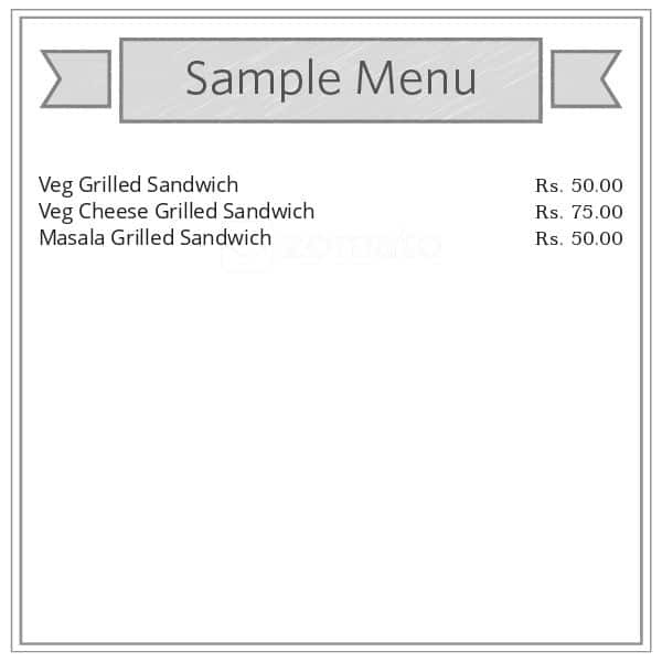 Menu of SVS Sandwich Corner, Chembur, Mumbai