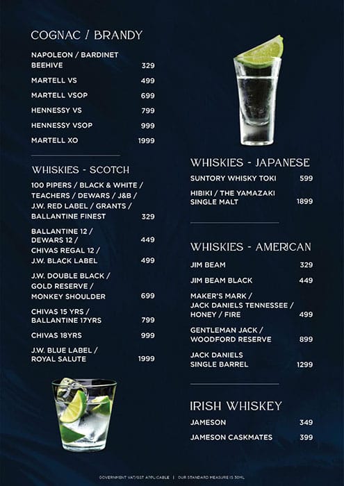 Menu of The Living Room, Peelamedu, Coimbatore