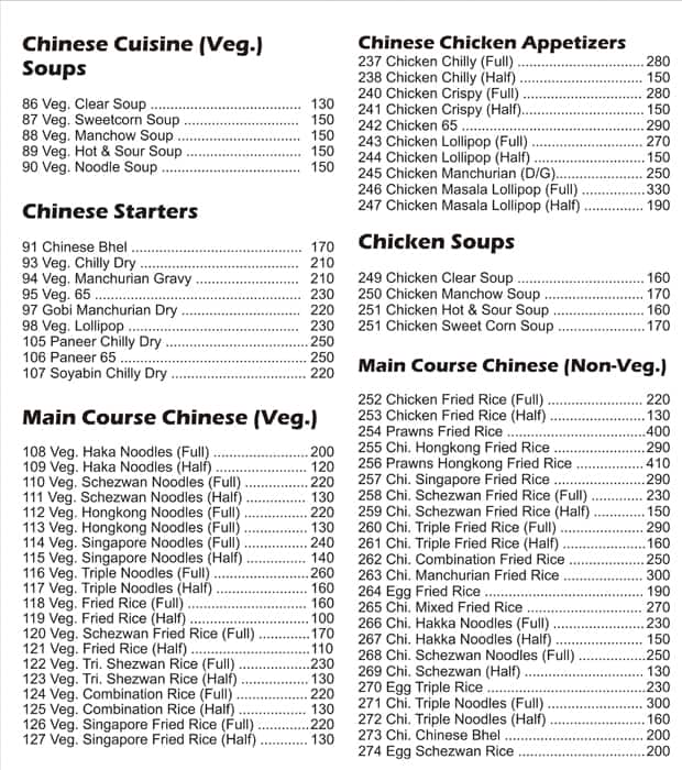 Menu of Dadus Cha Dhaba, Badlapur, Thane