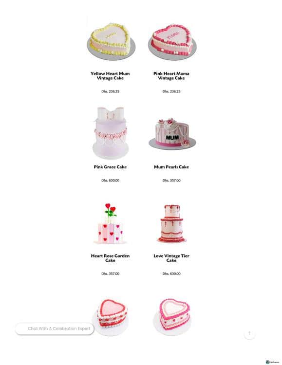 Menu of Mister Baker, Industrial Area, Sharjah