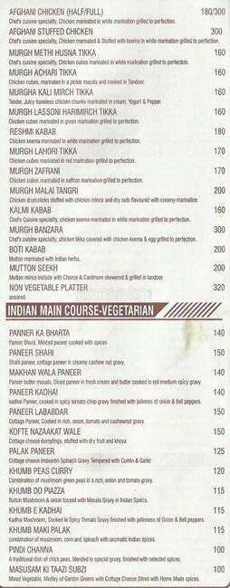 Menu at Chef's Cuisine, Zirakpur, Sco 4