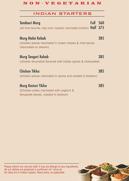 Menu at Shree Maya restaurant, Indore