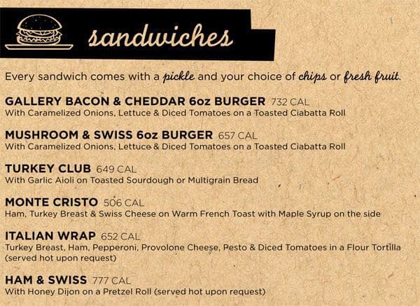 Menu at The Bar, Seattle, 110 6th Ave N