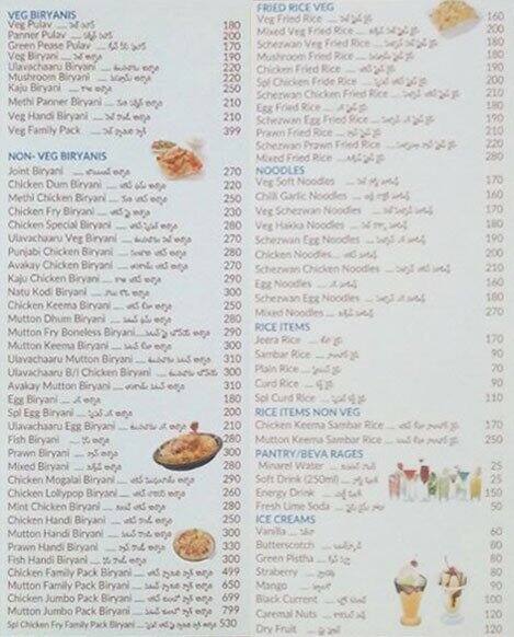 Gravity Hotel Menu, Menu for Gravity Hotel, Kukatpally, Hyderabad - Zomato
