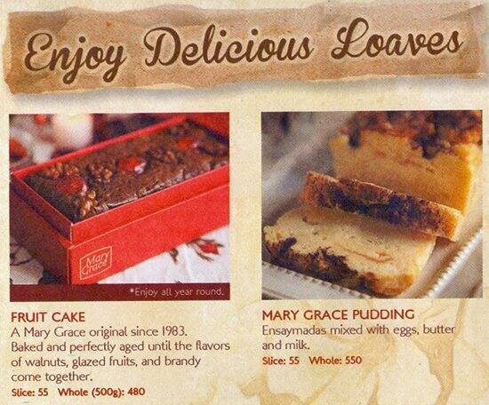 Menu at Mary Grace cafe, San Juan