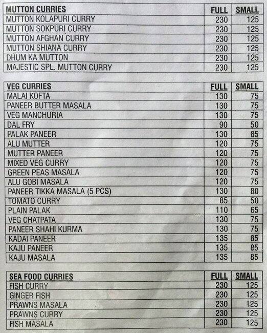 Menu at Rajdhani Restaurant & Bar, Hyderabad