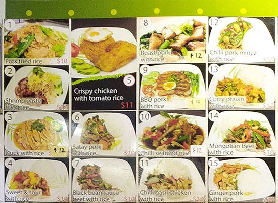 Carta de Sabaidee Kitchen, Cabramatta