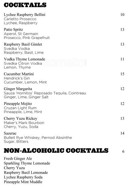 Menu at J&G Steakhouse, Scottsdale