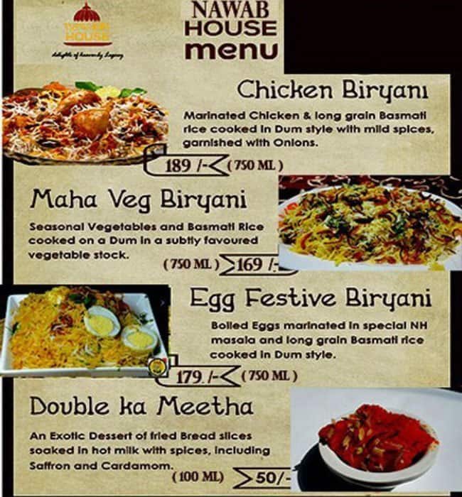 Nawab House Menu, Menu for Nawab House, Mahakali, Mumbai - Zomato