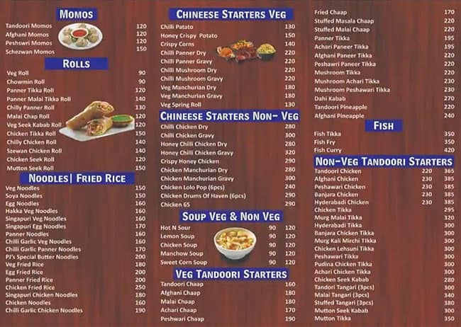 Menu of Chinese Tadka, Sarita Vihar, New Delhi