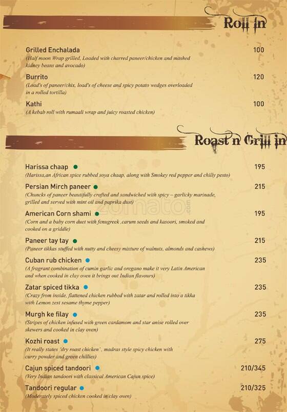 Menu at eatIN, Noida