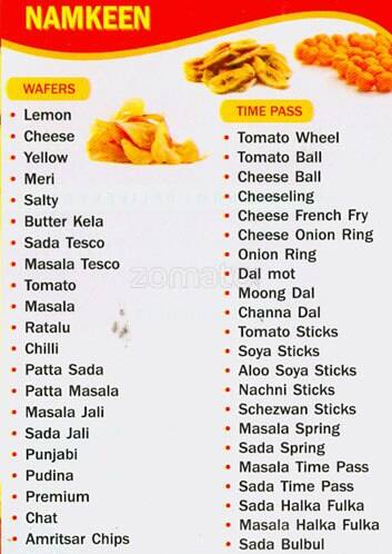Menu at Utsav Sweets & Snacks, Mumbai