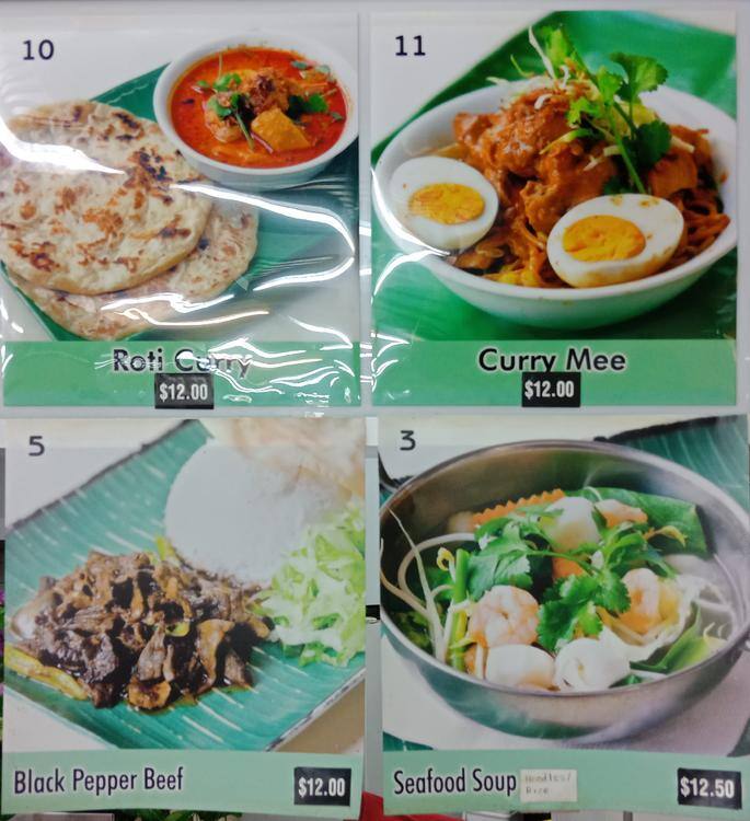 Menu at Kampung Delight restaurant, Auckland