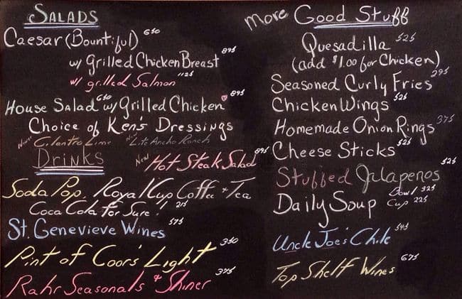 Menu at Old Neighborhood Grill restaurant, Fort Worth